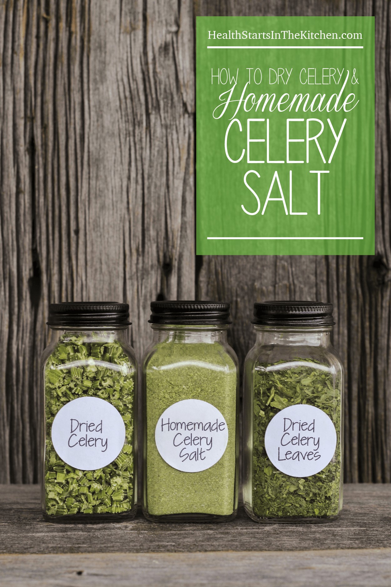 How to Make Dehydrated Celery and Celery Salt Recipe – Health Starts in ...