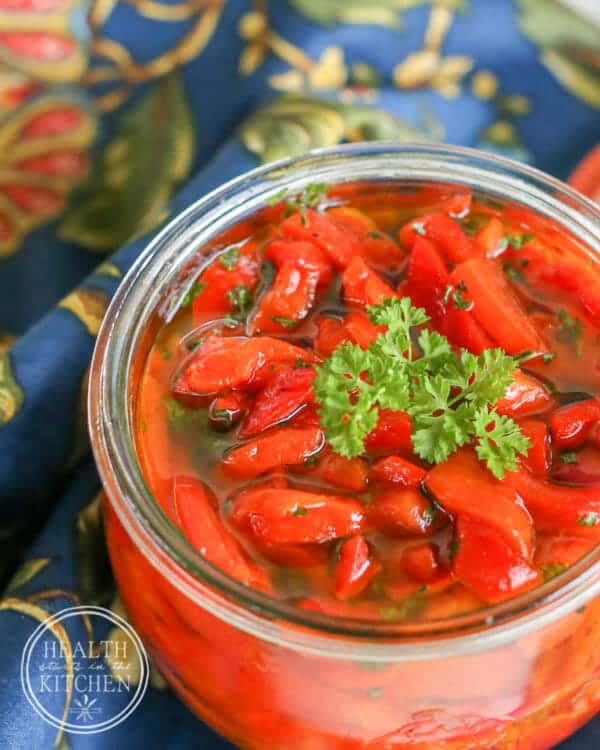 Pickled Roasted Red Peppers – Health Starts in the Kitchen