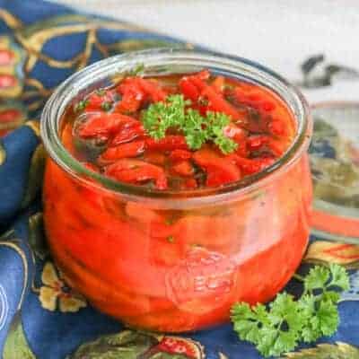 Pickled Roasted Red Peppers – Health Starts in the Kitchen