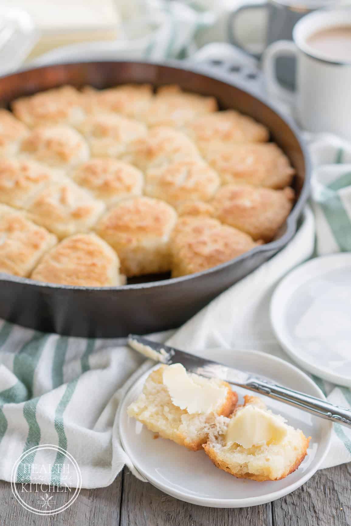 Southern Cast Iron Butter Drop Biscuits {Gluten-Free} – Health Starts ...