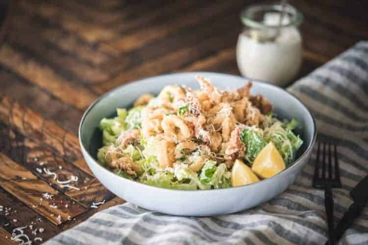 Calamari Caesar Salad {Grain-Free & Gluten-Free} – Health Starts in the ...
