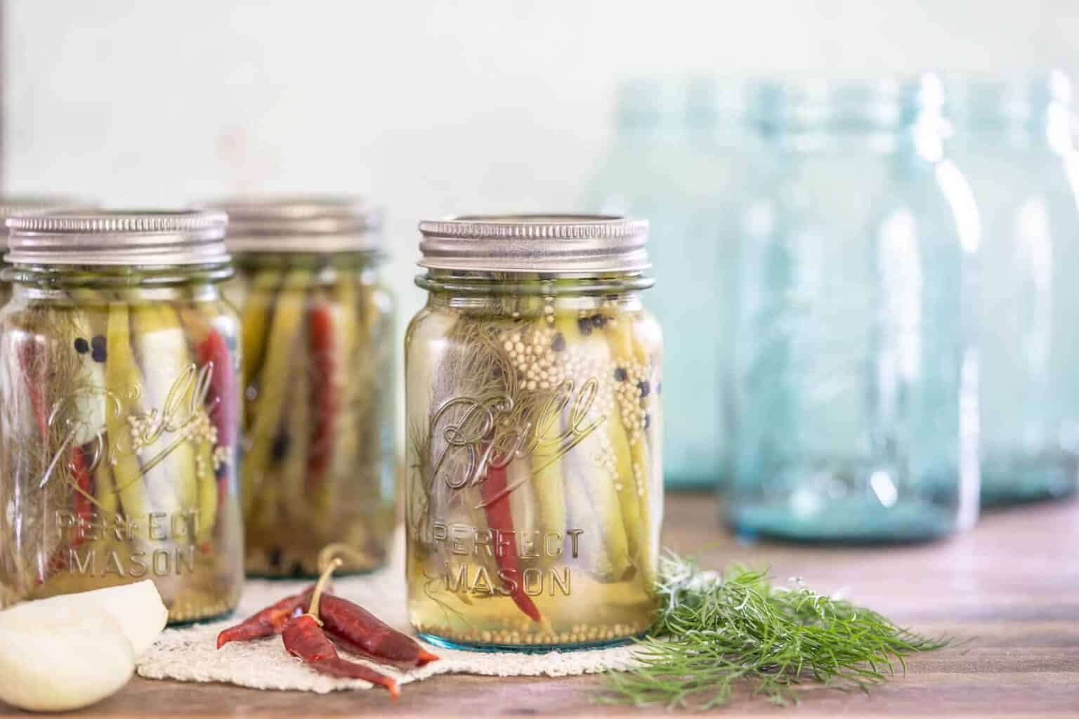 Easy Spicy Pickled Dilly Beans Recipe – Health Starts in the Kitchen