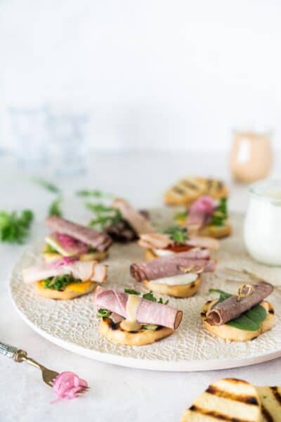 Easy Grilled Crostini Sandwich Bites – Health Starts in the Kitchen