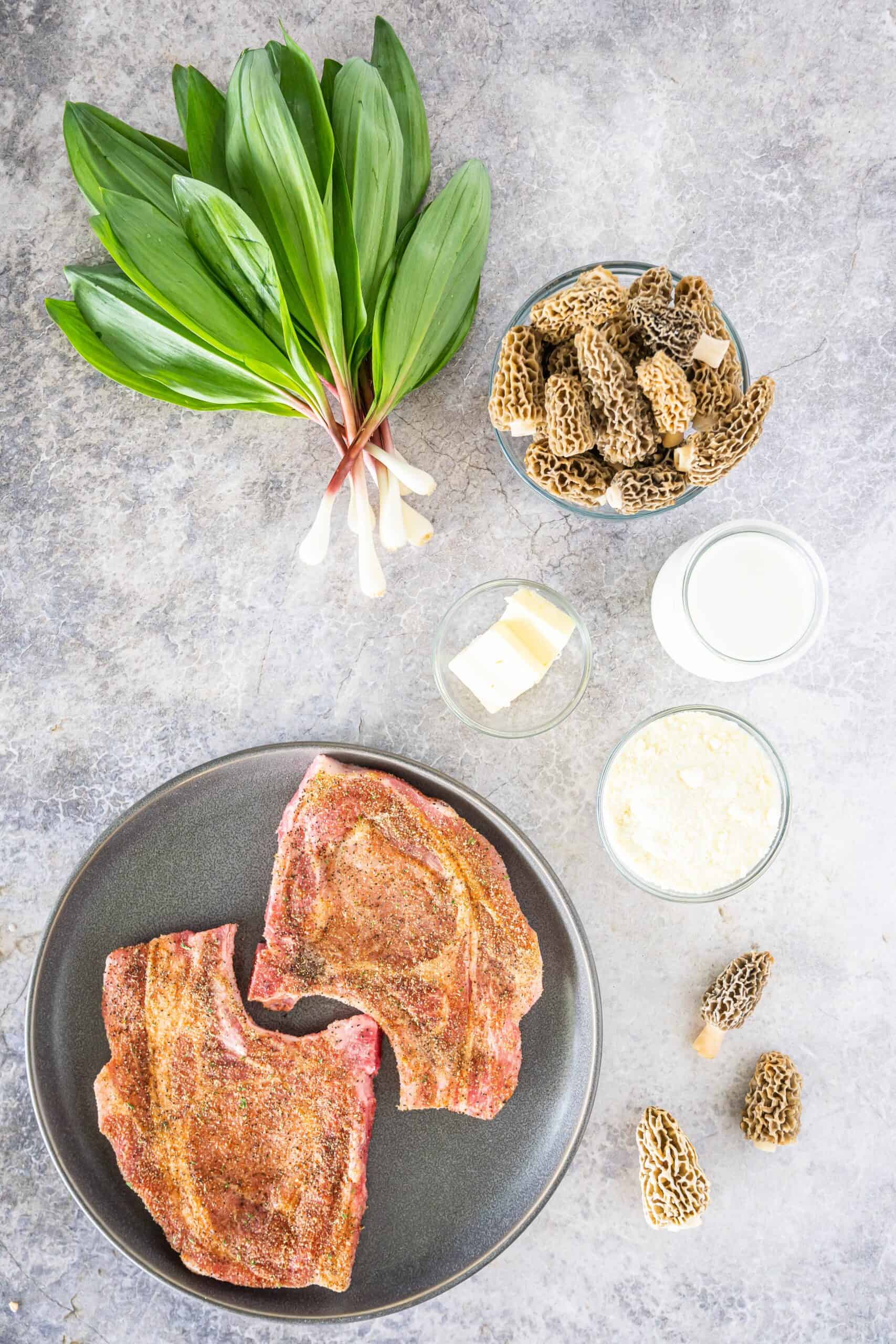 Pork Chops with Morel Ramp Cream Sauce – Health Starts in the Kitchen