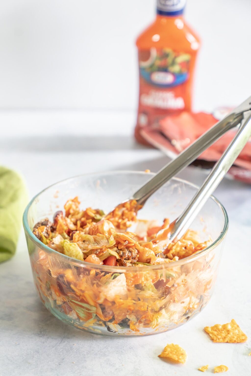 Taco Salad with Catalina Dressing and Doritos – Health Starts in the ...